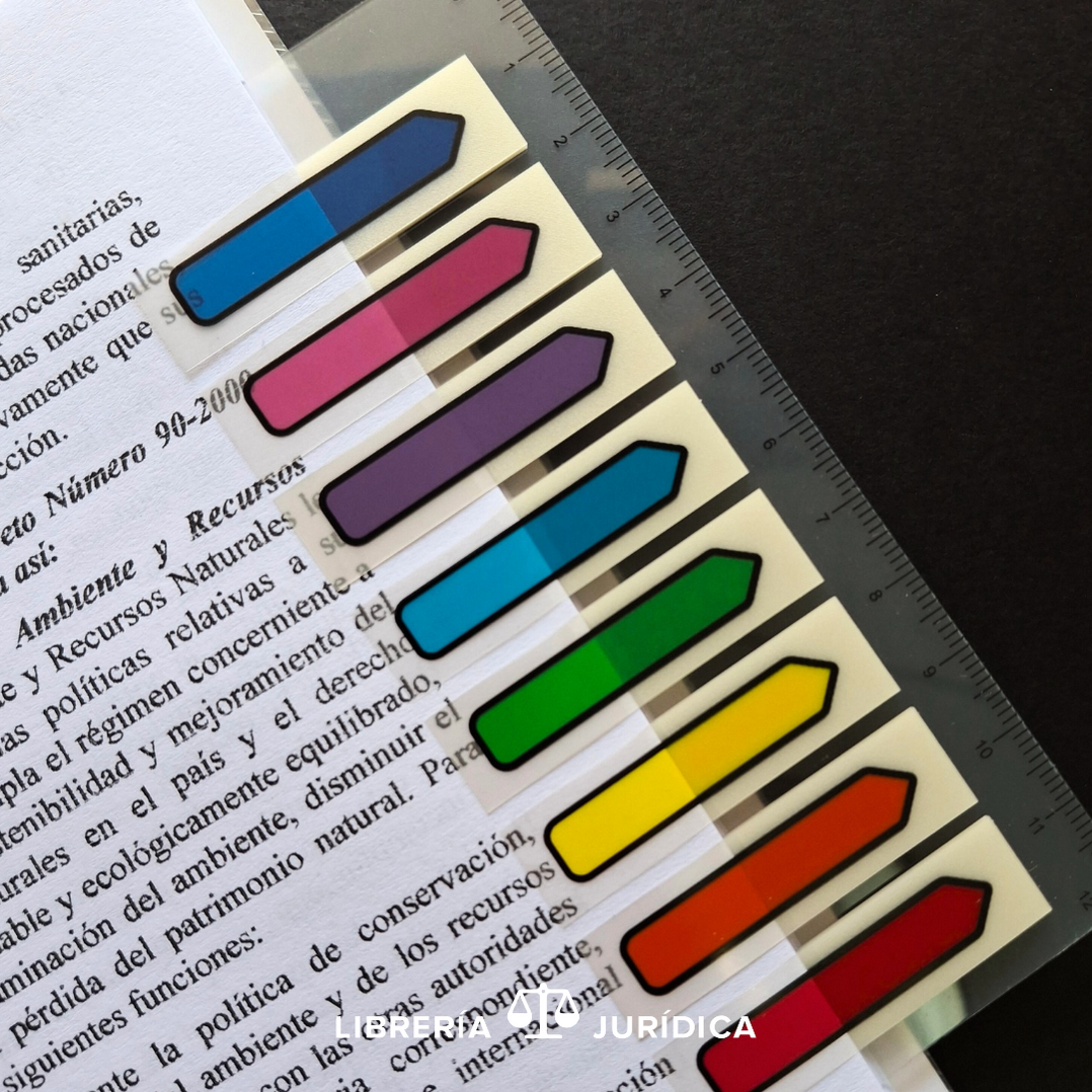 Flechas Marginadas 8 Colores (120 unidades)— Libreria Juridica